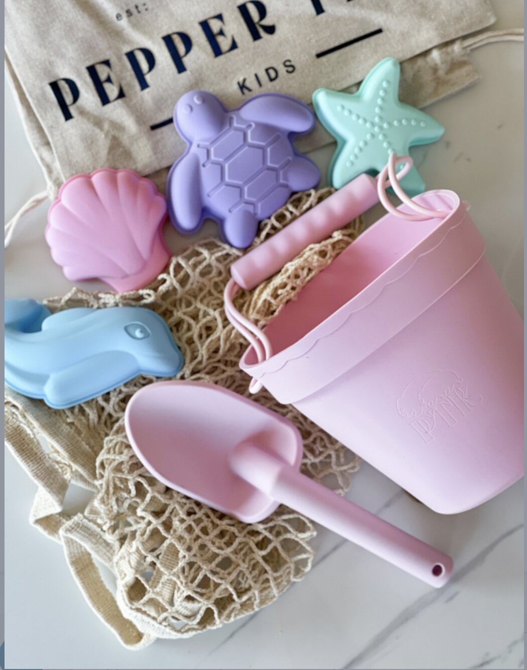 Pink Beach Bucket Set - Pepper Tree Kids