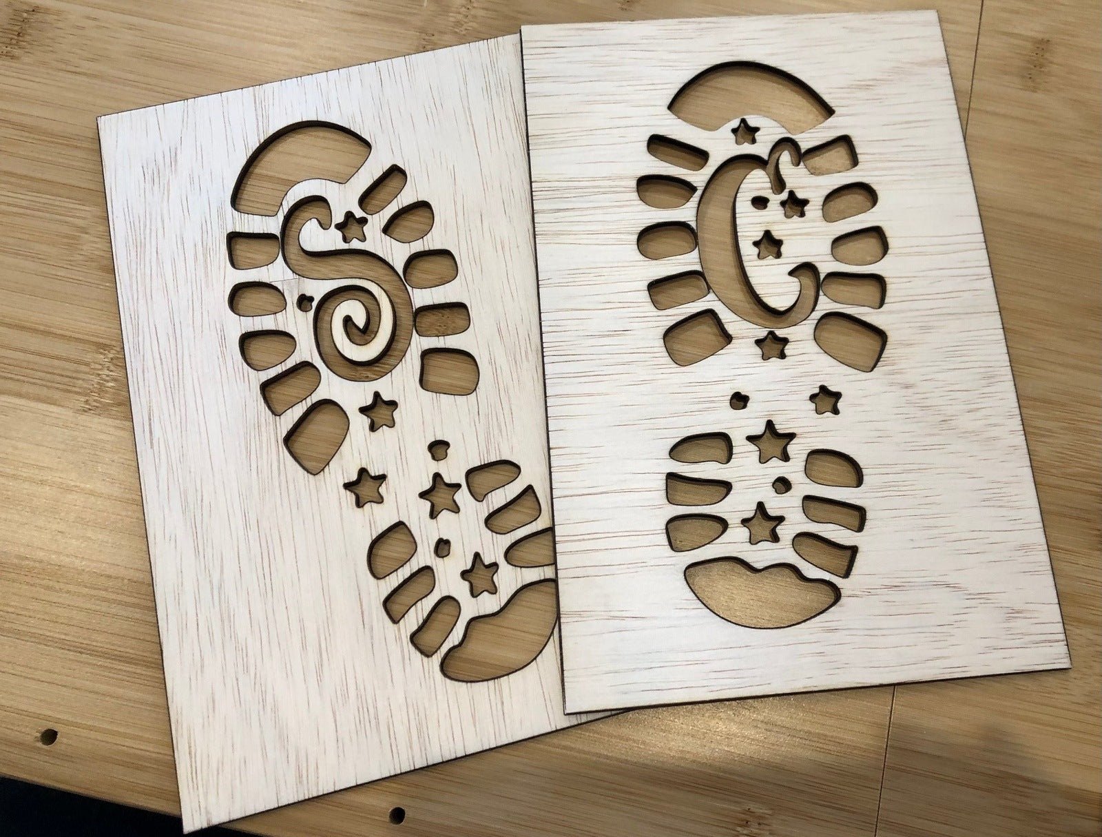 Santa Boot Stencils - Pepper Tree Kids